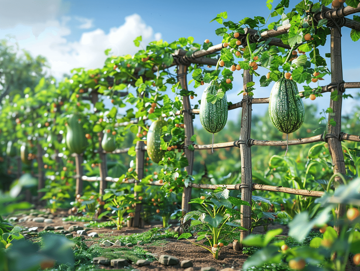 Structures pour courges grimpantes : optimisez votre jardinage - Le ...